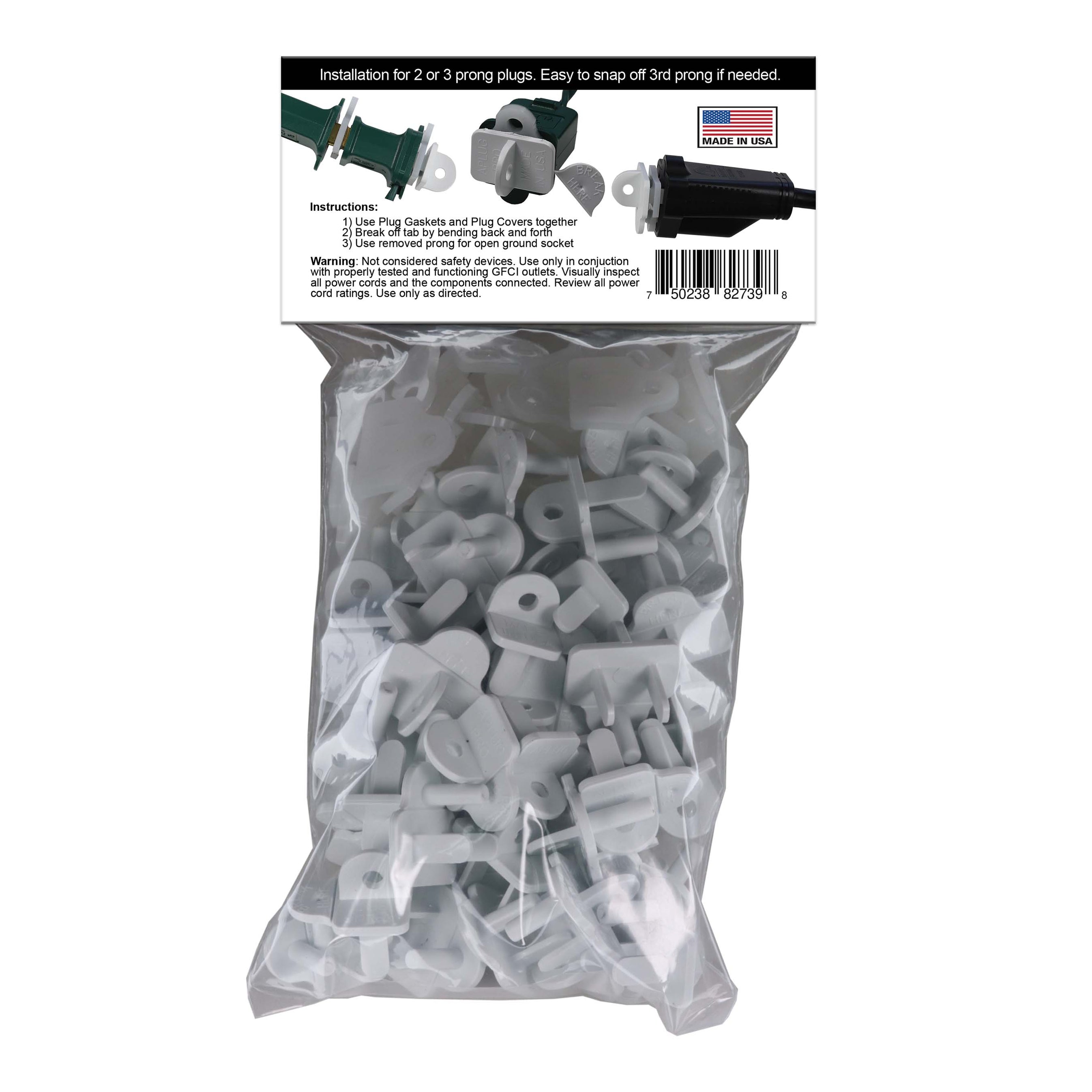Weatherproof Gaskets & Plug Covers - 50 Pack | APlugPro